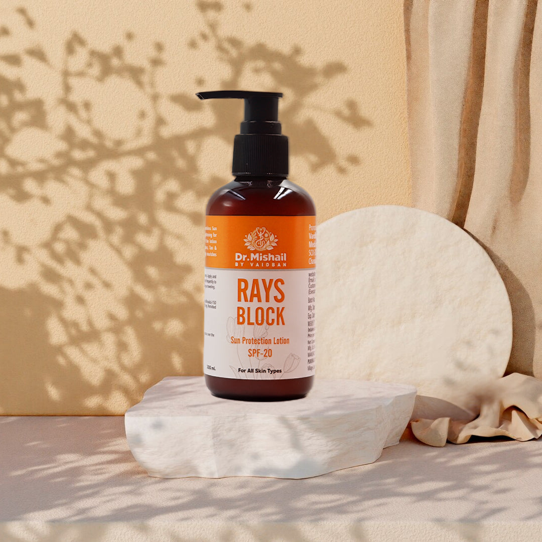 Rays Block Lotion - Natural Sun Protection – Dr. Mishail